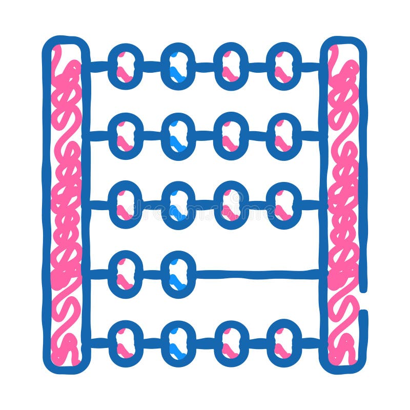 Mathematics Lesson Icon Doodle Illustration Stock Vector - Illustration ...