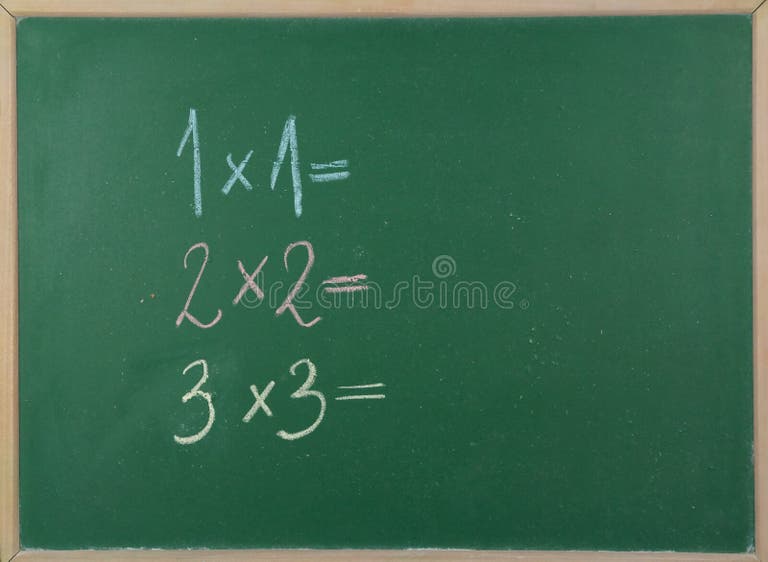 Mathematics.Operation Multiplication Stock Photo - Image of composed ...
