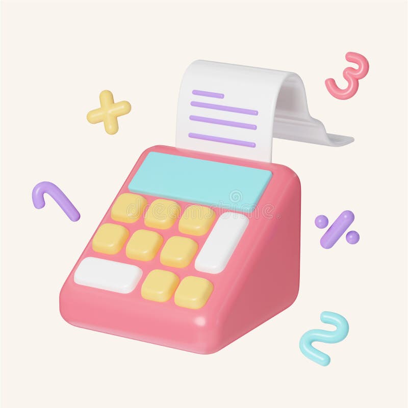 Mathematics Operations and Calculations Learning Tool for Education 3d ...