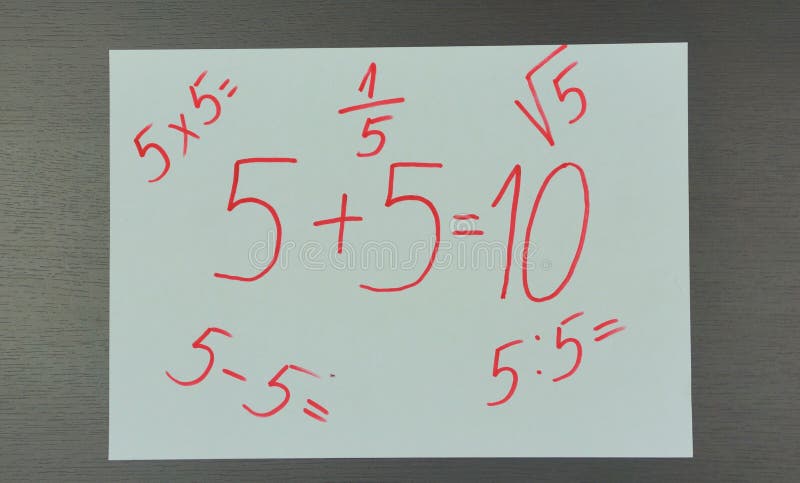Mathematics on paper. stock image. Image of pattern - 215459209