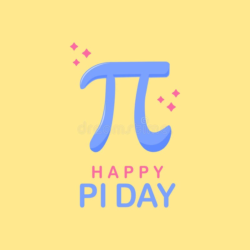 Mathematics Pi Symbol Illustration for Pi Day Poster Template Stock ...