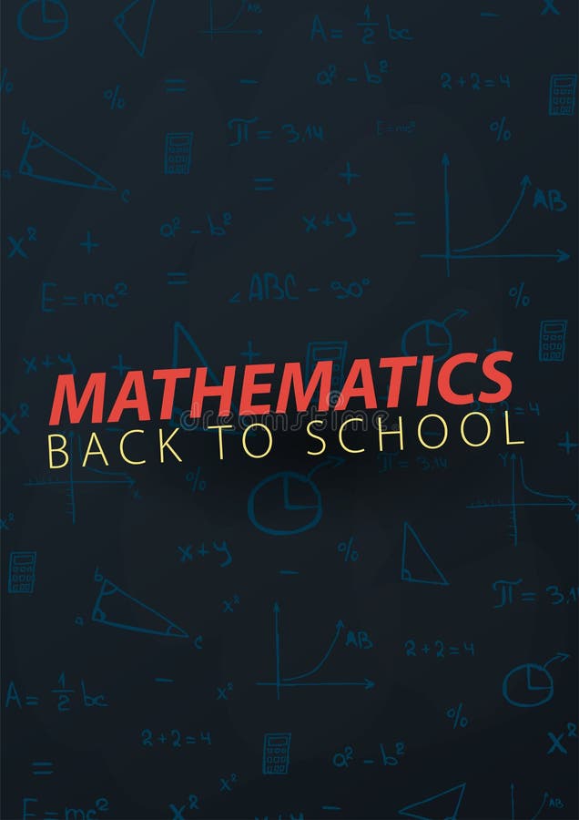 Mathematics School Subject with Hand-draw Doodles. Education Banner ...