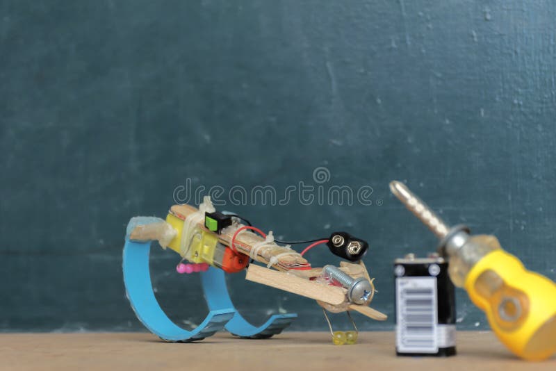 A Simple Robot Invention is the Beginning of Innovation. Stock Photo ...