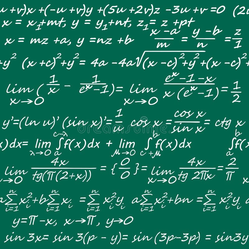 Math equations stock illustration. Illustration of written - 16133692