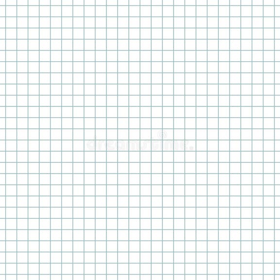 Mathematics Seamless Pattern. Square Blue Grid Paper. Notebook Sheet ...