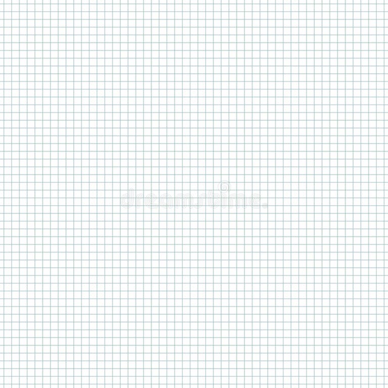 Mathematics Seamless Pattern. Square Blue Grid Paper. Notebook Sheet ...