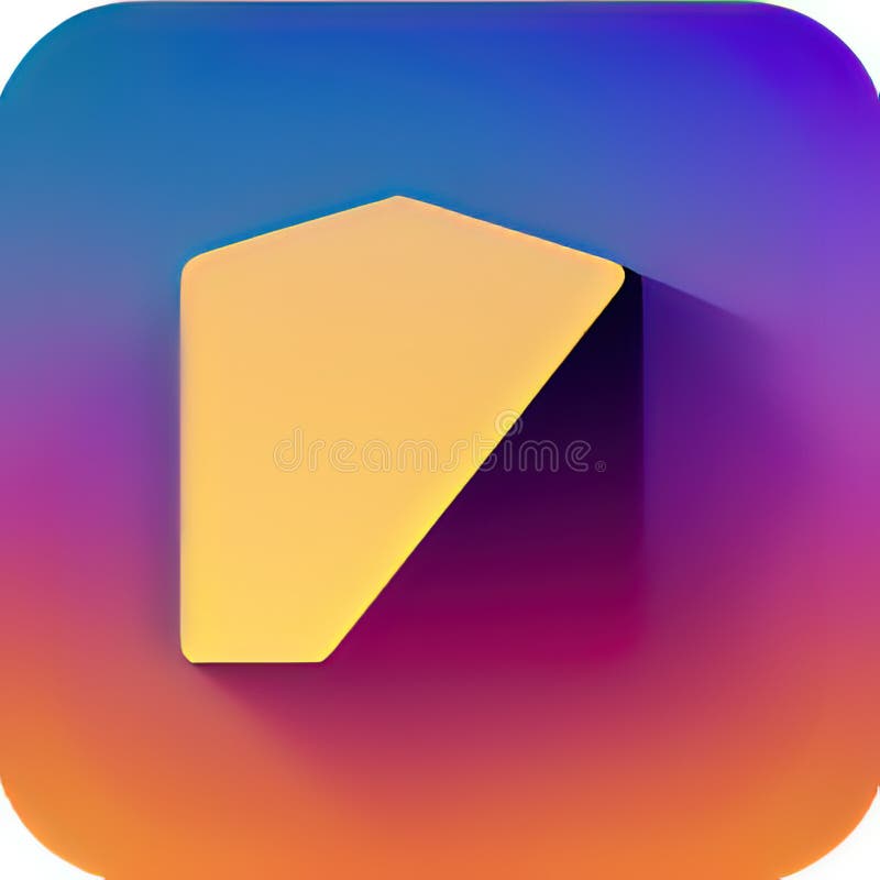 Mathematics Software App Style Icon. Generative AI. Stock Illustration ...