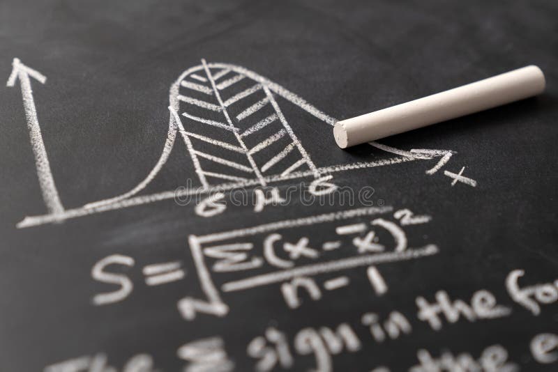 Mathematics Standard Deviation Graph and Formula Stock Photo - Image of ...