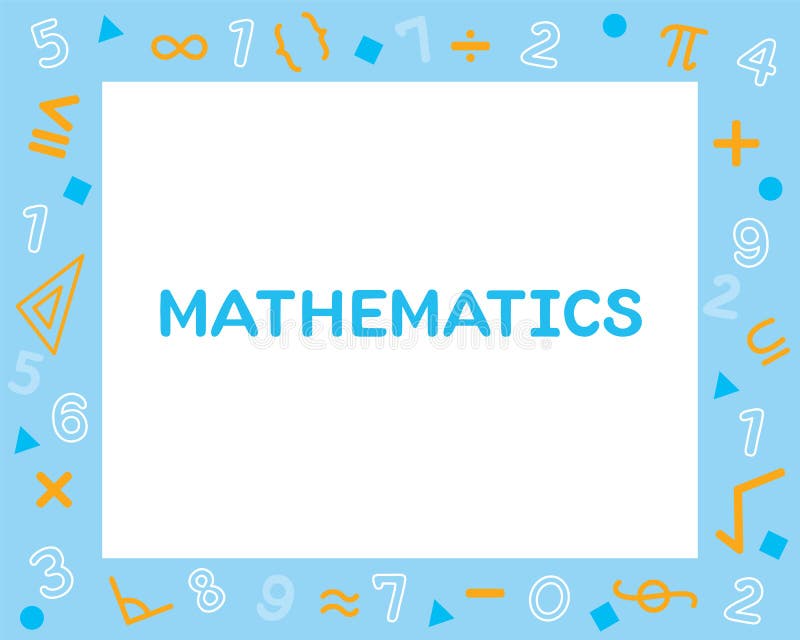 Mathematics Subject Frame, Design of Alphabet on Frame, Teaching Media ...