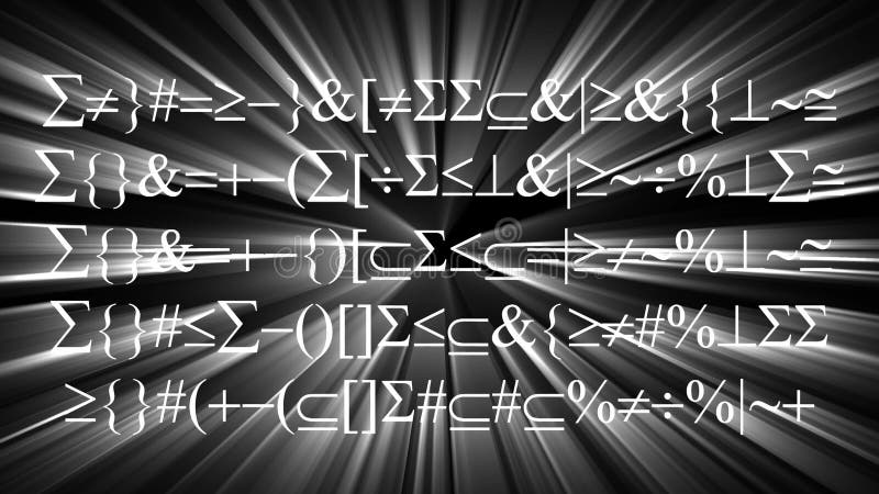 Mathematics Symbols Gird Moving Fast Animation Stock Video - Video of ...