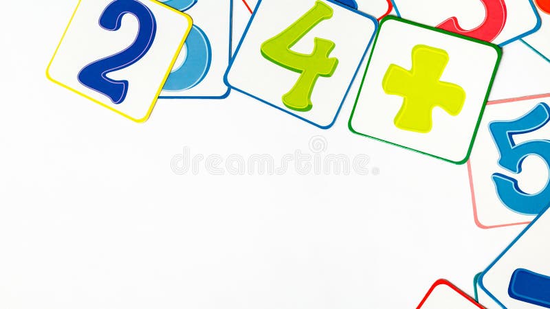 Mathematics.training cards stock image. Image of graphic - 200025473