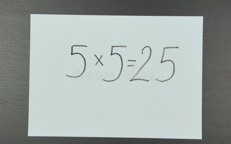 Mathematics on a White Background Stock Photo - Image of document ...