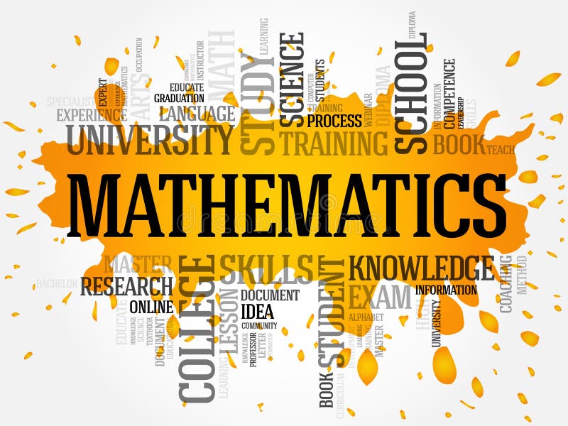 Mathematics Word Illustration Stock Vector - Illustration of ...