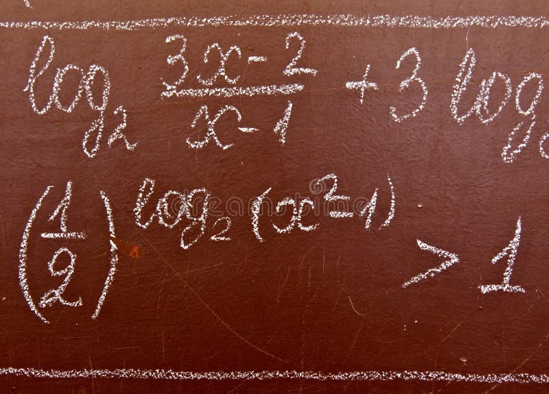 Mathematische Formeln stockbild. Bild von braun, problem - 19947503