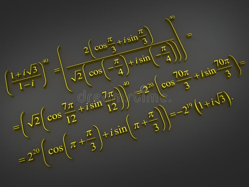 Mathematische Formeln stockbild. Bild von universität - 44947765