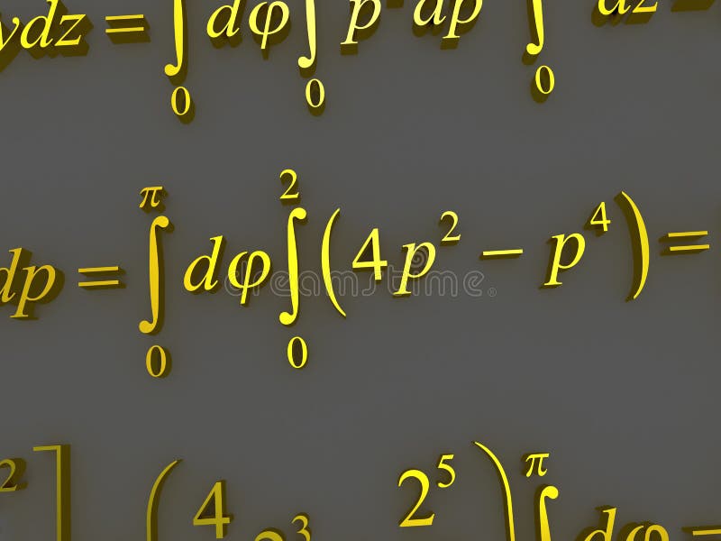 Mathematische Formeln stock abbildung. Illustration von kompliziert ...