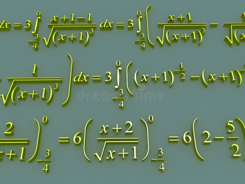 Mathematische Formeln stockfoto. Bild von zeichen, professor - 45317846