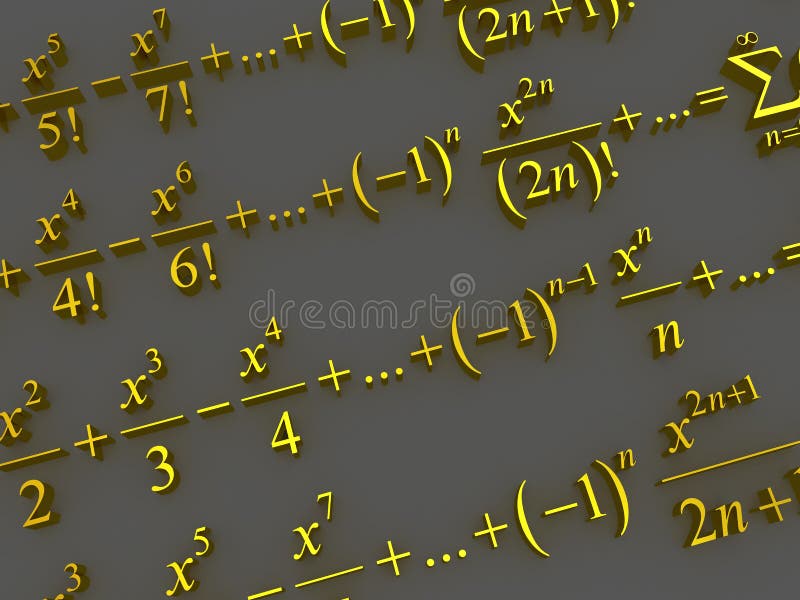 Mathematische Formeln stock abbildung. Illustration von formeln - 46013148