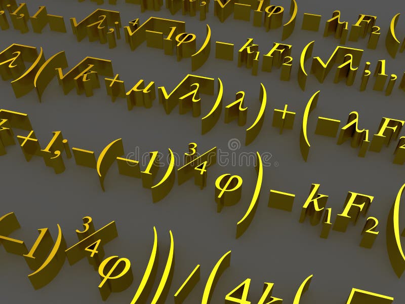 Mathematische Formeln stock abbildung. Illustration von akademie - 46013404