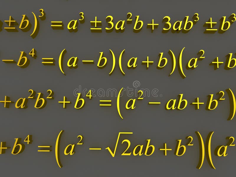 Mathematische Formeln stock abbildung. Illustration von kompliziert ...