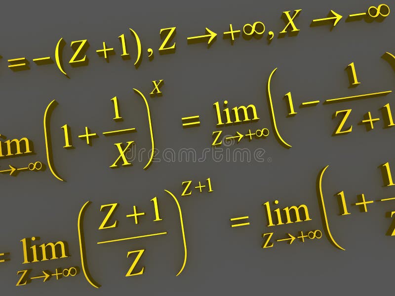 Mathematische Formeln stock abbildung. Illustration von lernen - 46809540