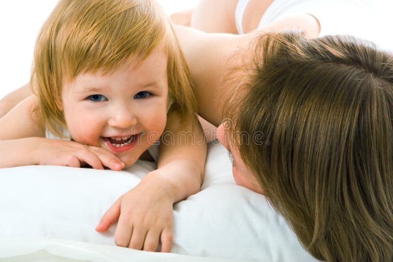 Mather and baby stock photo. Image of child, female, expression - 3957350