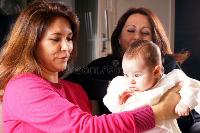 Mather and children stock photo. Image of love, hand - 49395896