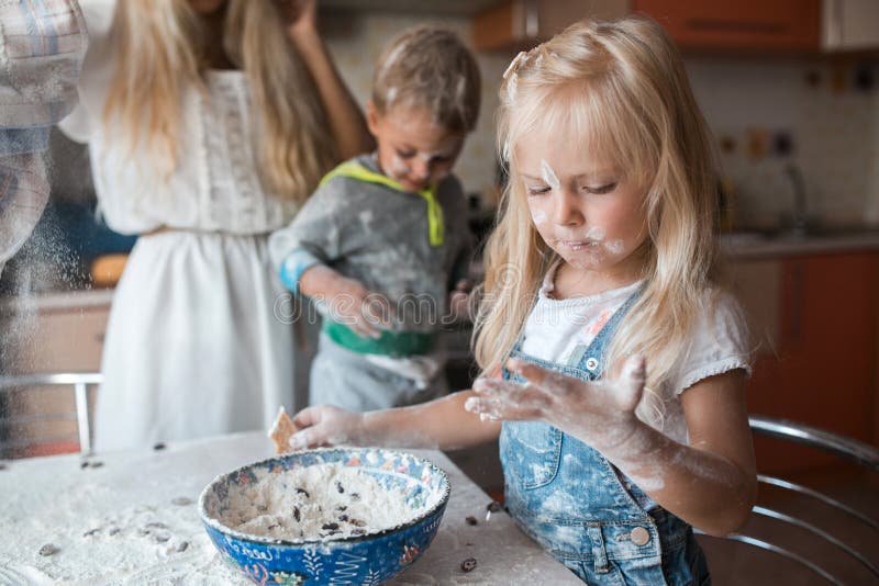 Kitchen mess stock image. Image of gift, busy, childhood - 46314703