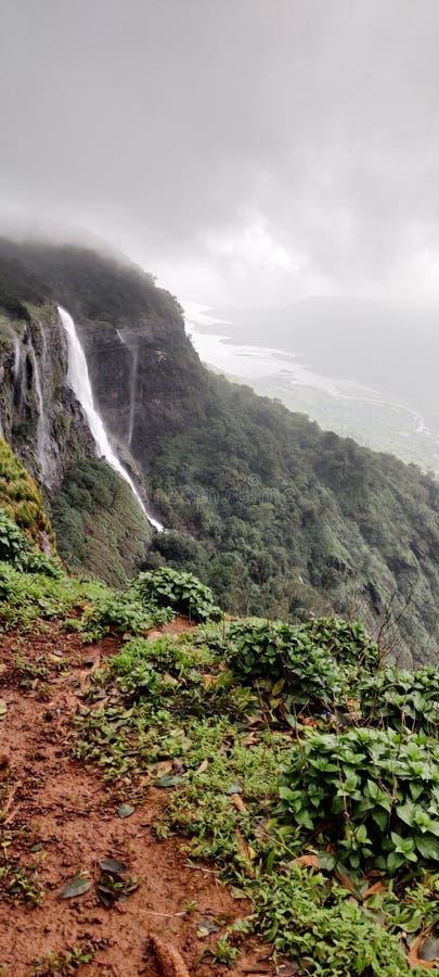 Waterfall in Matheran in Maharashtra Stock Photo - Image of located ...