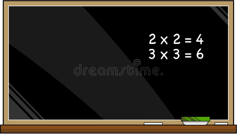 Maths Blackboard Illustration Stock Vector - Illustration of vector ...