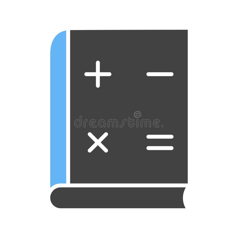 Maths Book Icon Image. stock vector. Illustration of concept - 290213012