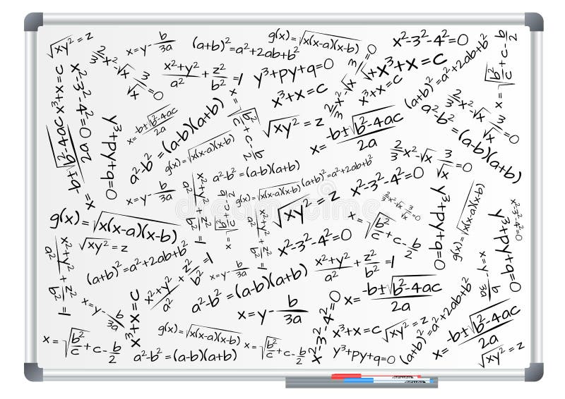 Formule mathématique illustration de vecteur. Illustration of ...