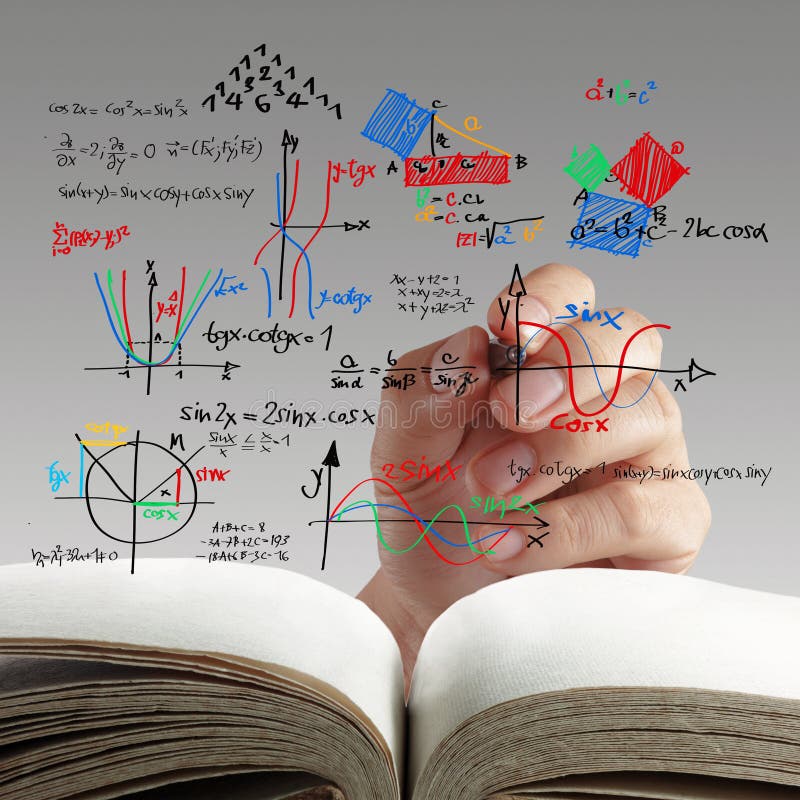 Maths Et Formule De La Science Sur Le Tableau Blanc Photo stock - Image ...