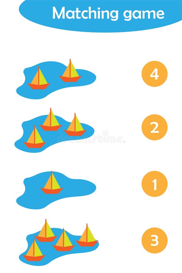 Maths Game with Pictures of Ocean Animals for Children, Middle Level ...