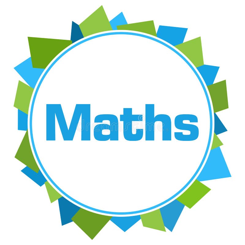 Maths Blue Random Shapes Circle Stock Illustration - Illustration of ...