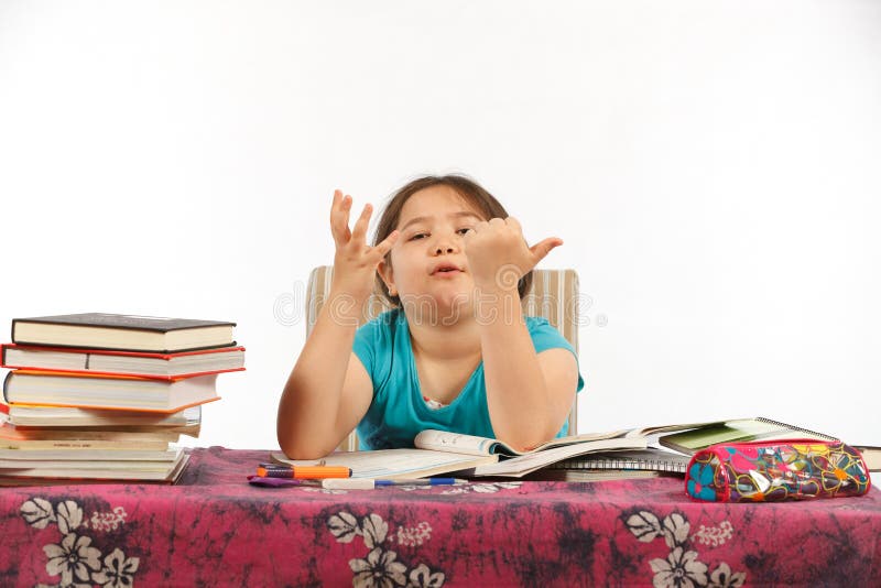Maths Homework stock photo. Image of desk, childhood - 21117598