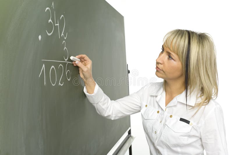 Maths lesson stock image. Image of horizontal, teach, teacher - 2235953