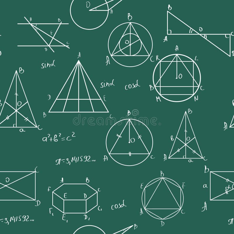 Maths seamless pattern stock vector. Illustration of seamless - 13017885