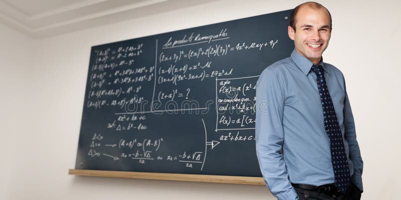 Maths teacher stock image. Image of friendly, shirt, young - 13332085