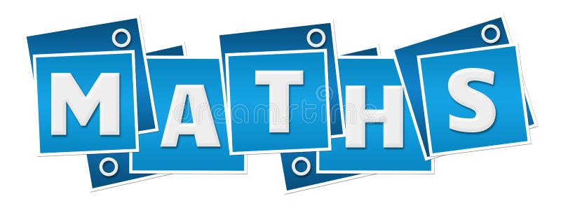 Maths Blue Grey Circular Squares Stock Illustration - Illustration of ...