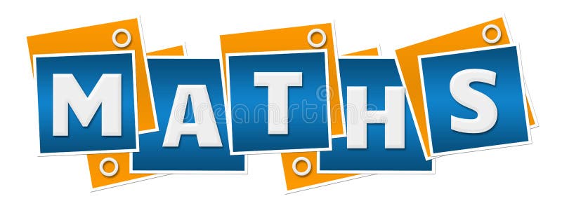 Maths Blue Grey Circular Squares Stock Illustration - Illustration of ...