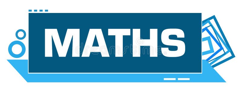 Maths Blue Grey Circular Squares Stock Illustration - Illustration of ...