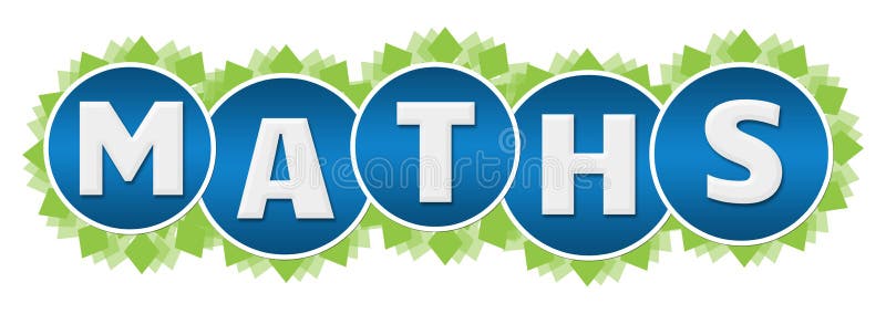 Maths Blue Grey Circular Squares Stock Illustration - Illustration of ...