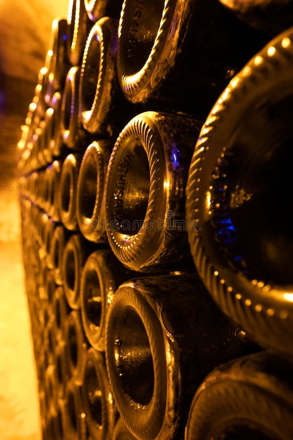 Mathusalem Champagne Bottles in Deep and Long Undergrounds Caves for ...