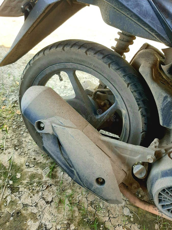 Matic Wheel in Bad Condition Stock Photo - Image of iron, motorcycle ...