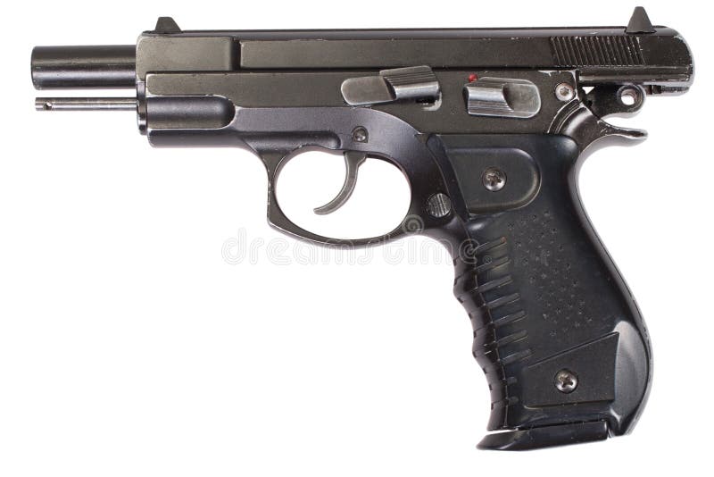 Matig Semi-automatisch Pistool Stock Foto - Image of metaal ...