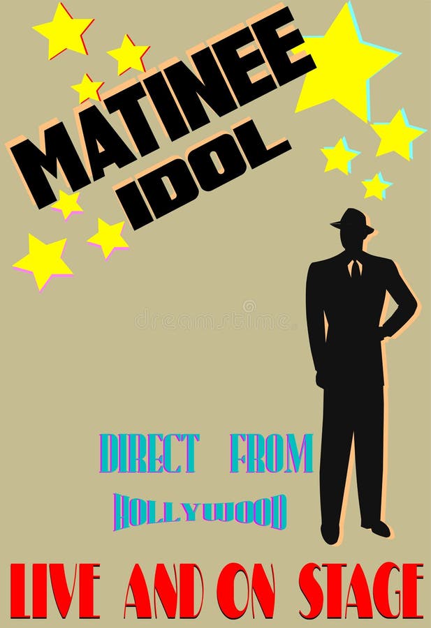 Matinee Idol Background Stock Illustrations – 1 Matinee Idol Background ...