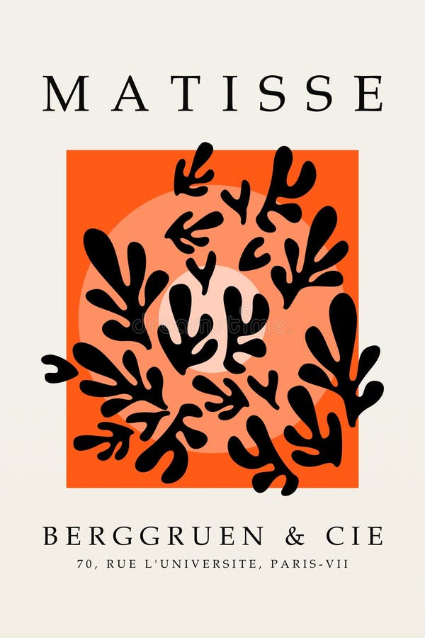 Matisse Wall Art Decoration Poster Stock Vector - Illustration of ...