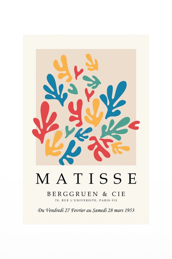 Matisse Wall Art Decoration Poster Stock Vector - Illustration of ...