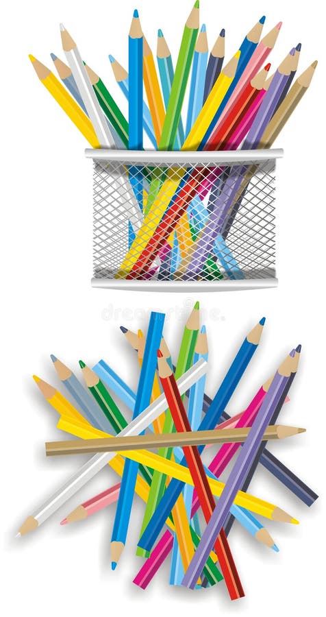 Matite illustrazione vettoriale. Illustrazione di distribuito - 13455247